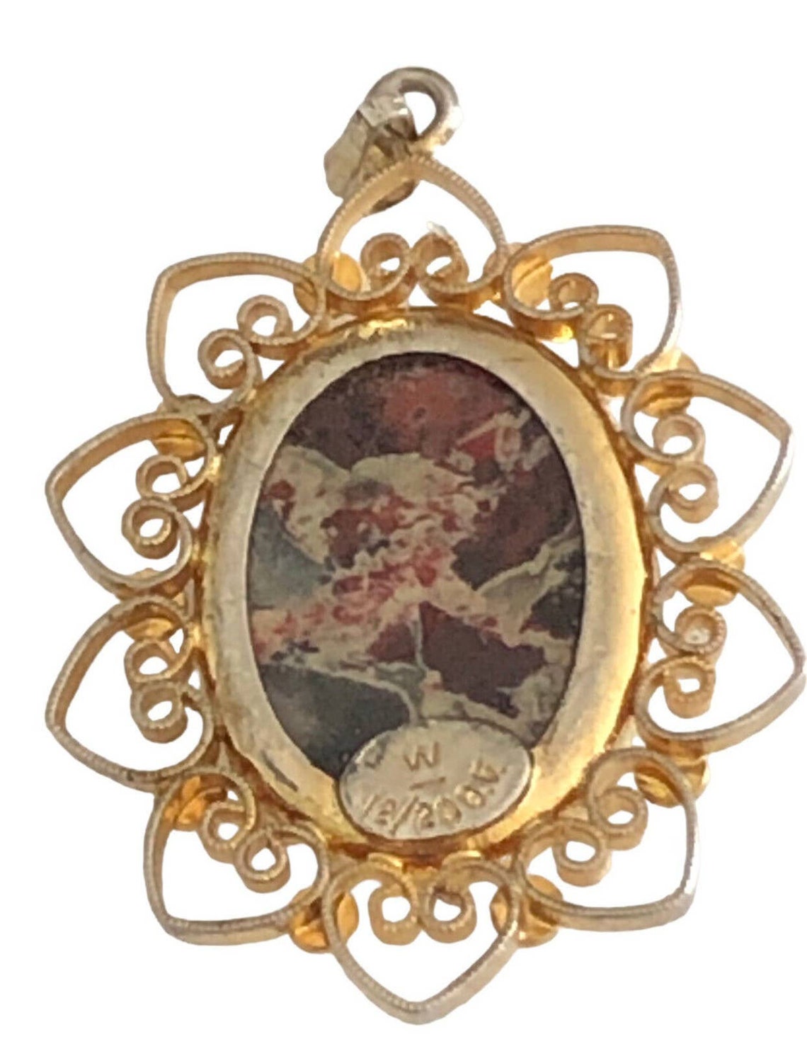 12/20 Gold Filled Ibis Jasper Oval Pendant Removes Negative Energy ...
