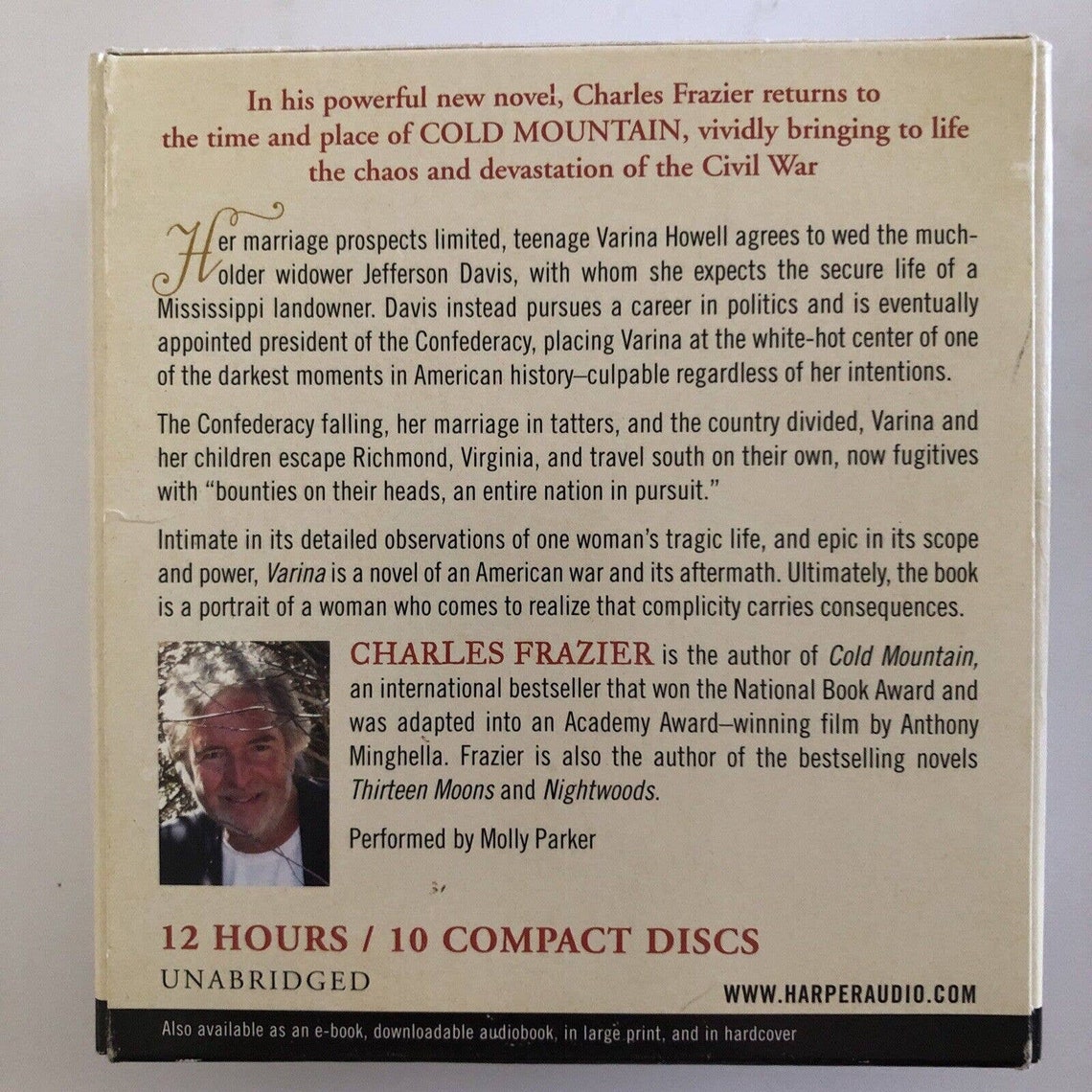 Varina Low Price CD by Charles Frazier: Used Audiobook - Etsy