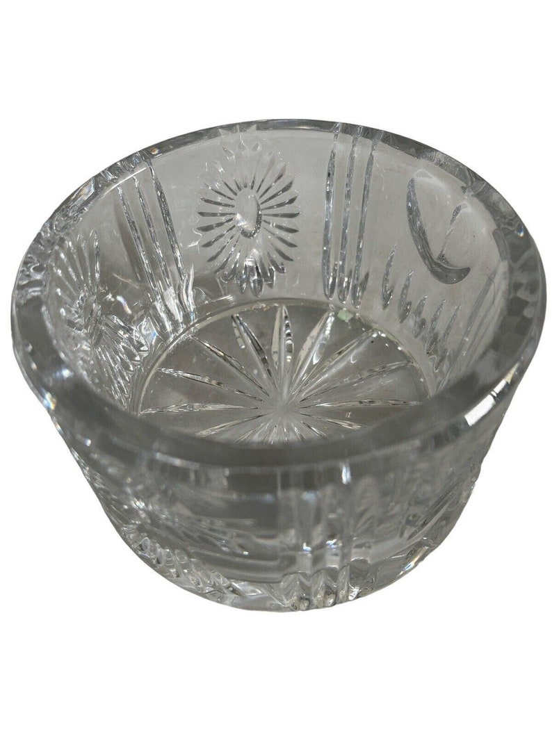 WATERFORD Crystal Champagne Wine Coaster Bowl Heart Bow Angel 2000 ...