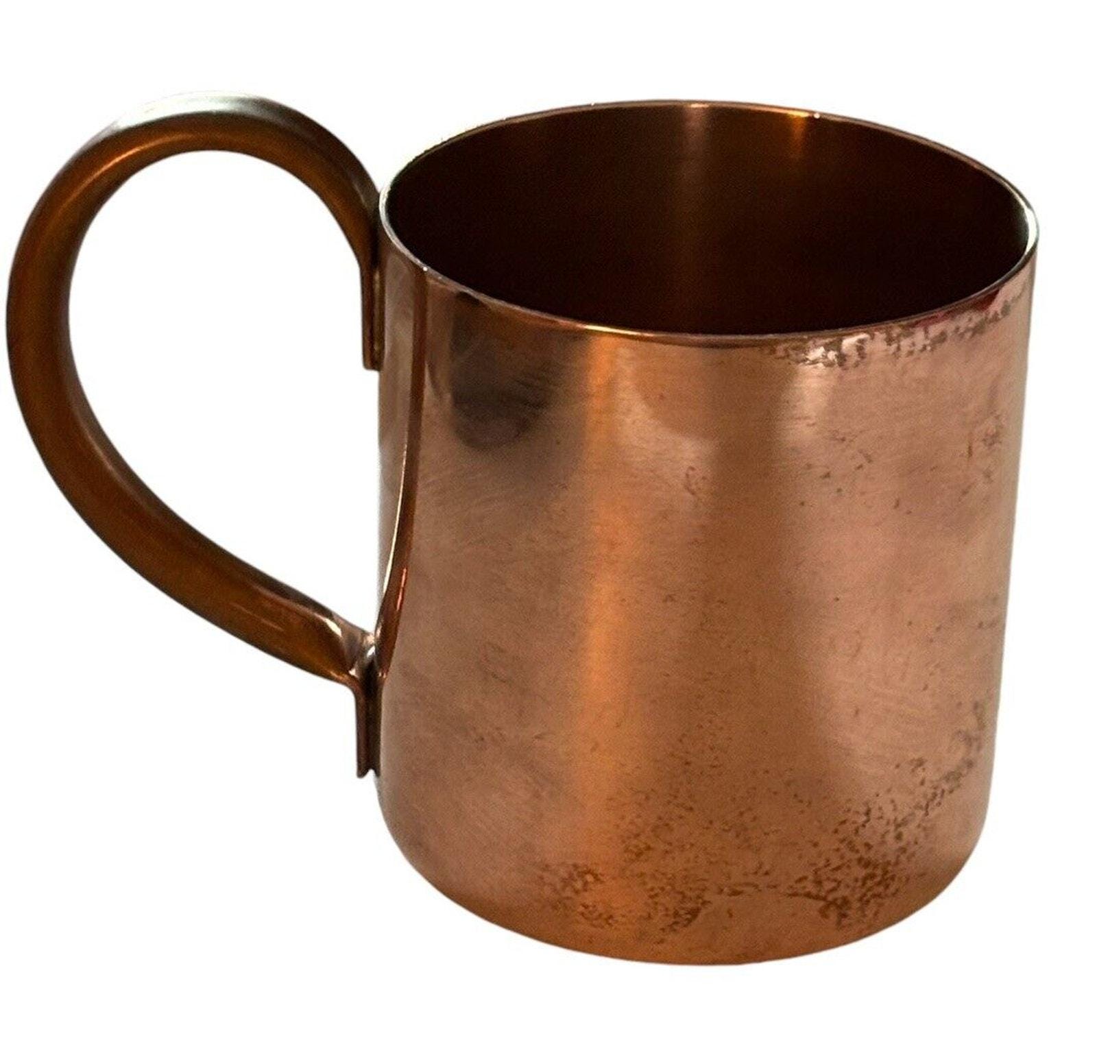 Antique Heavy Copper Moscow Mule Drink Cup Mug Marked Cock 'N Bull ...