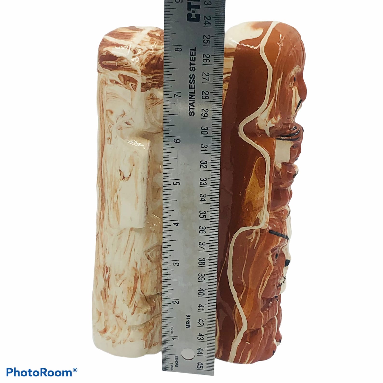 Set of 2 Alaska Sitka Clay Hand Made Ceramic Pottery Totem Poles - Etsy