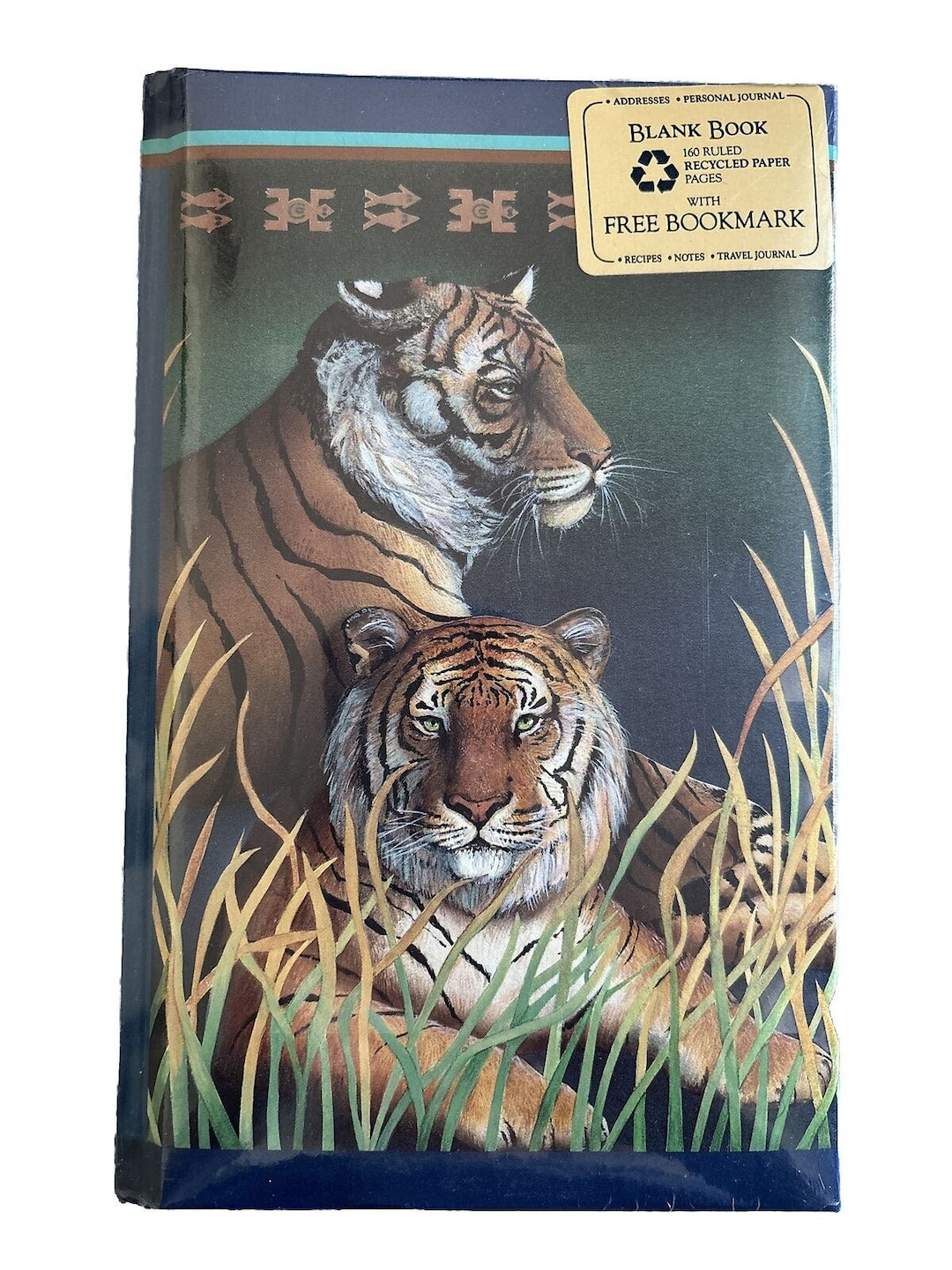 NWT Sealed Quality Artworks Tiger Tigers Journal Blank Book Diary With ...