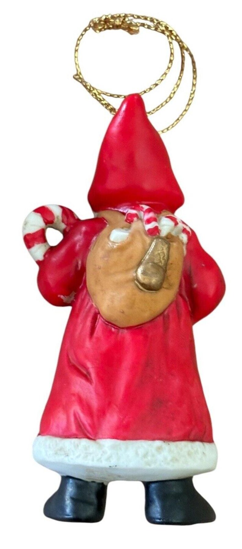 Father Christmas Santa Claus St. Nick Candy Cane Ornament Vintage ...