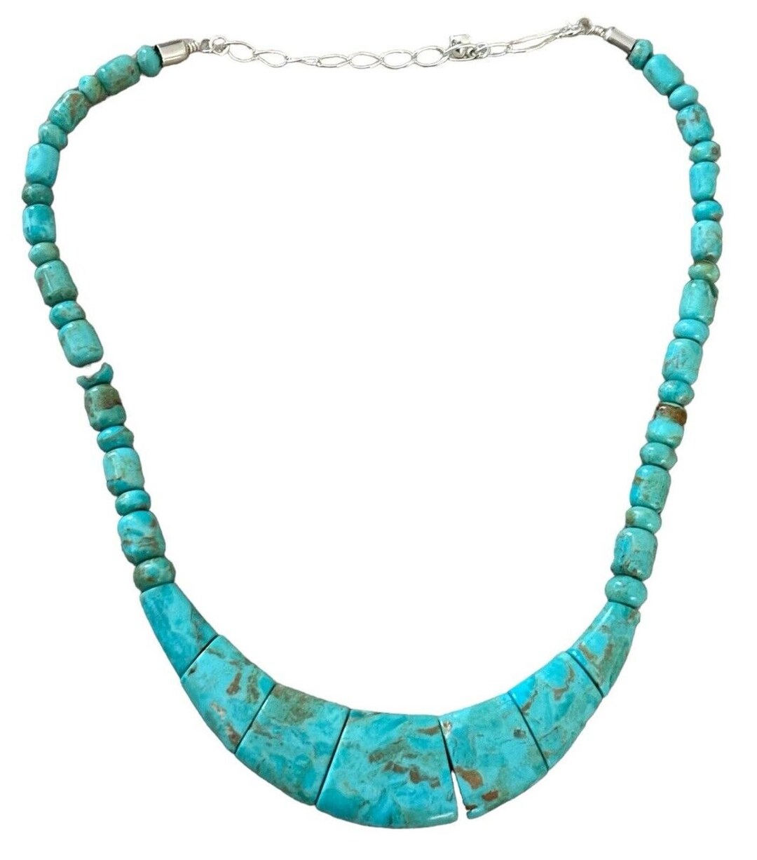 Jay King Mine Field Sterling Silver Turquoise Graduated Wide Statement ...