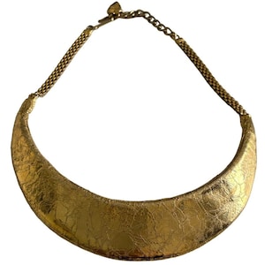 Frederick Mosell Signed Retro Goldtone Runway Collar Necklace - Etsy
