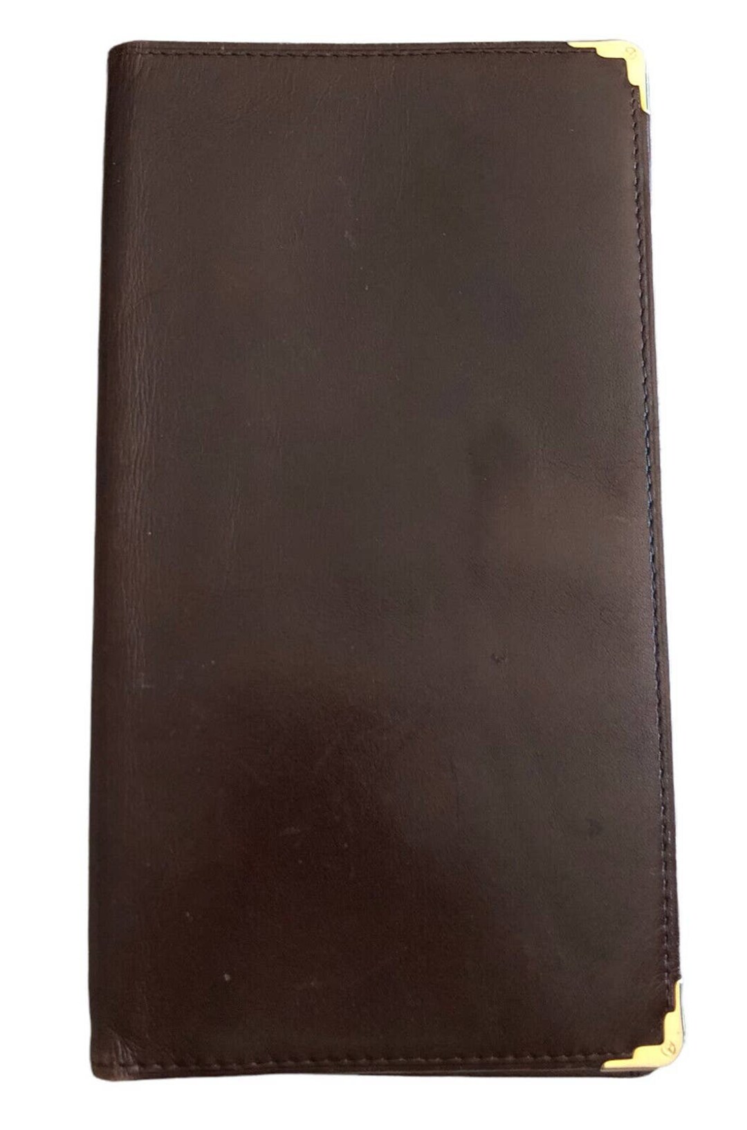 NAZARENO GABRIELLI Brown Leather Document Card Holder Pouch Italy Brown ...