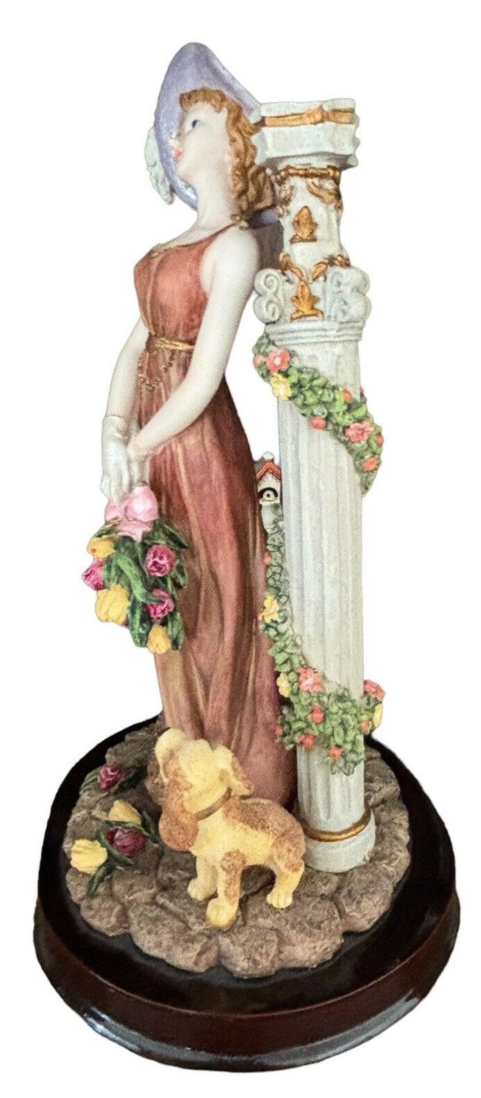 Vintage Giovanni Collection Turtle King Corp Lady Flowers Pillar Dog ...