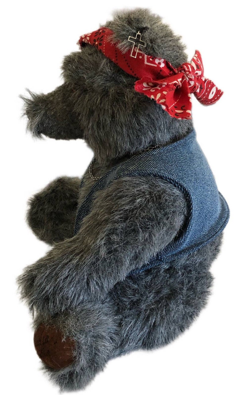 BEAR BOTTOMS by CLAUDIA Handmade Teddy Bear Willie Nelson Country Music ...