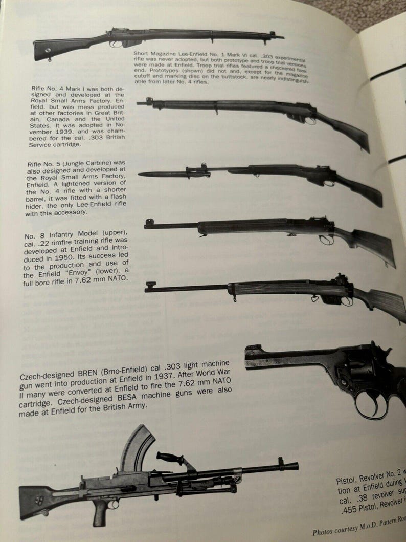 British Enfield Rifles Book NRA 1990 Firearms National Rifle ...