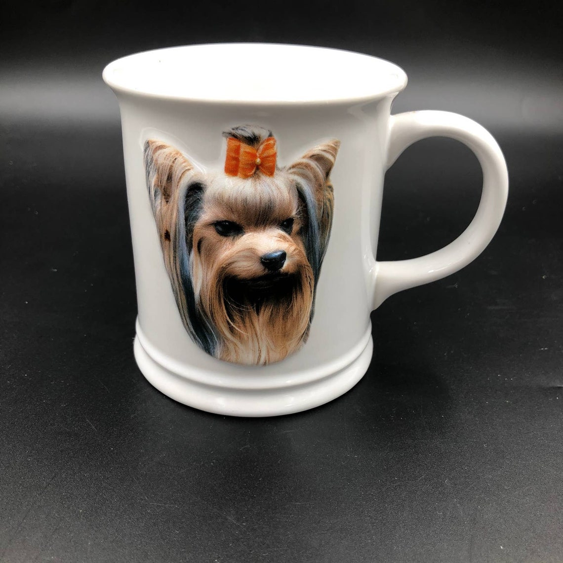 Coffee Mug Tea Cup Dog Yorkie 3D Ceramic Collectible Vintage Animal ...