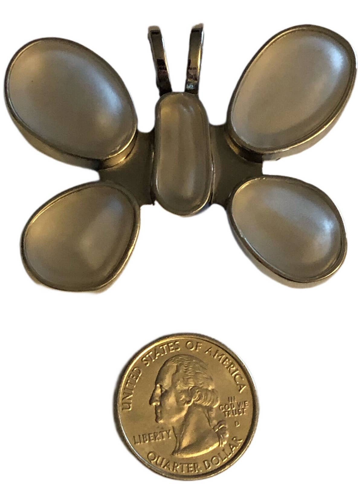 Rebecca Collins Large Butterfly Pin Clip Pendant Vintage - Etsy