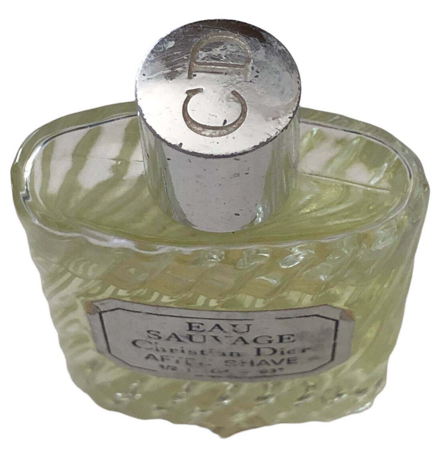 Christian Dior EAU SAUVAGE MINI After Shave 1/2oz 80% Full Vintage ...
