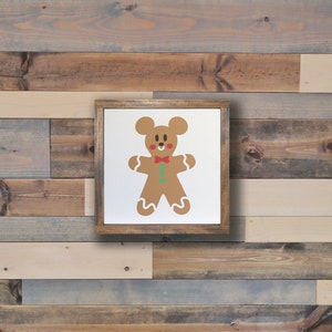 Disney Christmas Gingerbread Mickey Sign Holiday - Etsy