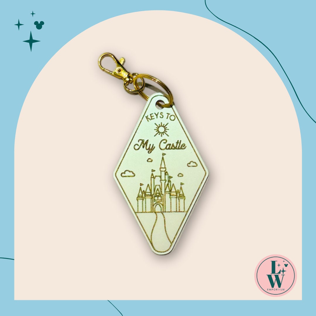 Acrylic Keychain Castle Keys to My Series Keys to My Castle Key Chain ...