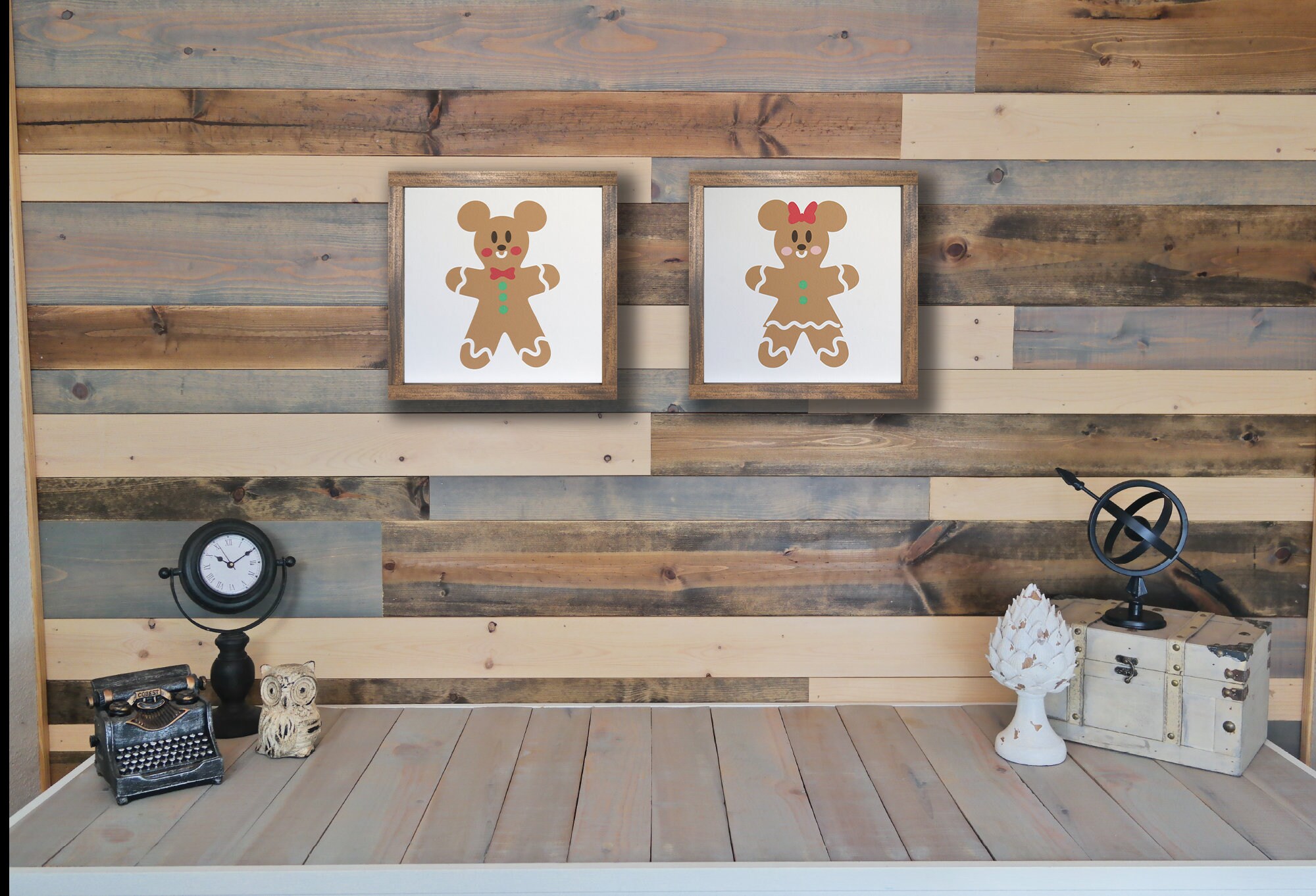 Disney Christmas Gingerbread Mickey Sign Holiday | Etsy