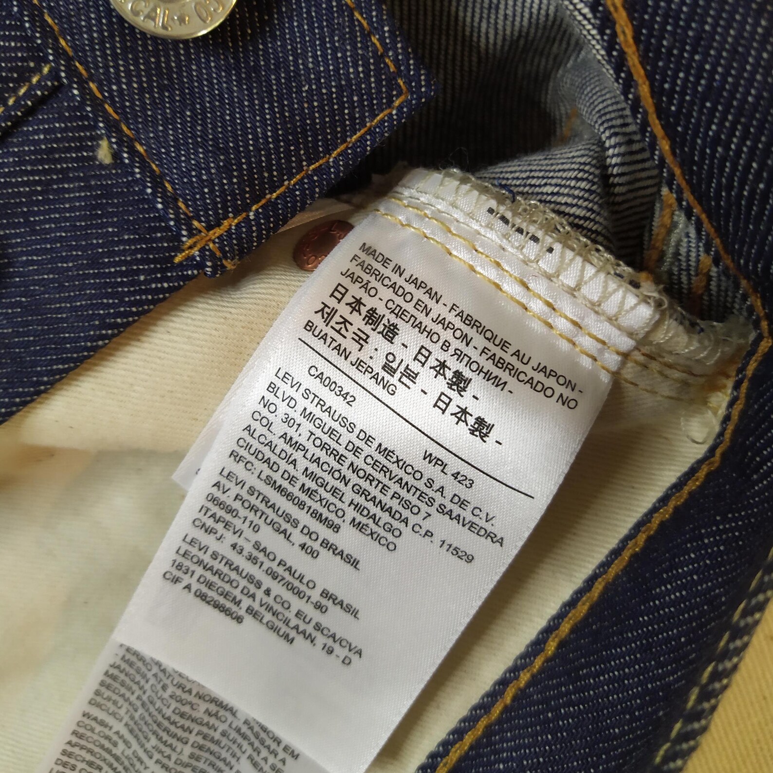 Rare. Hard to Find Levi's® LVC 1937 501's® Japanese Shrink-to-fit ...