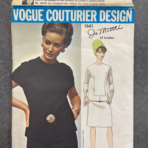 Vogue Couturier Pattern - Etsy