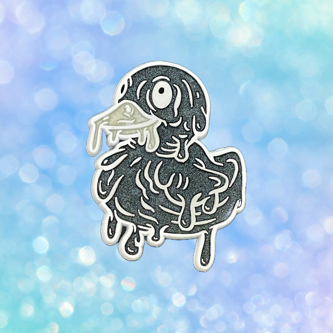 Melting Duck Luvaduckie V1 Pin invert Twiddle Pin Black on White Metal ...
