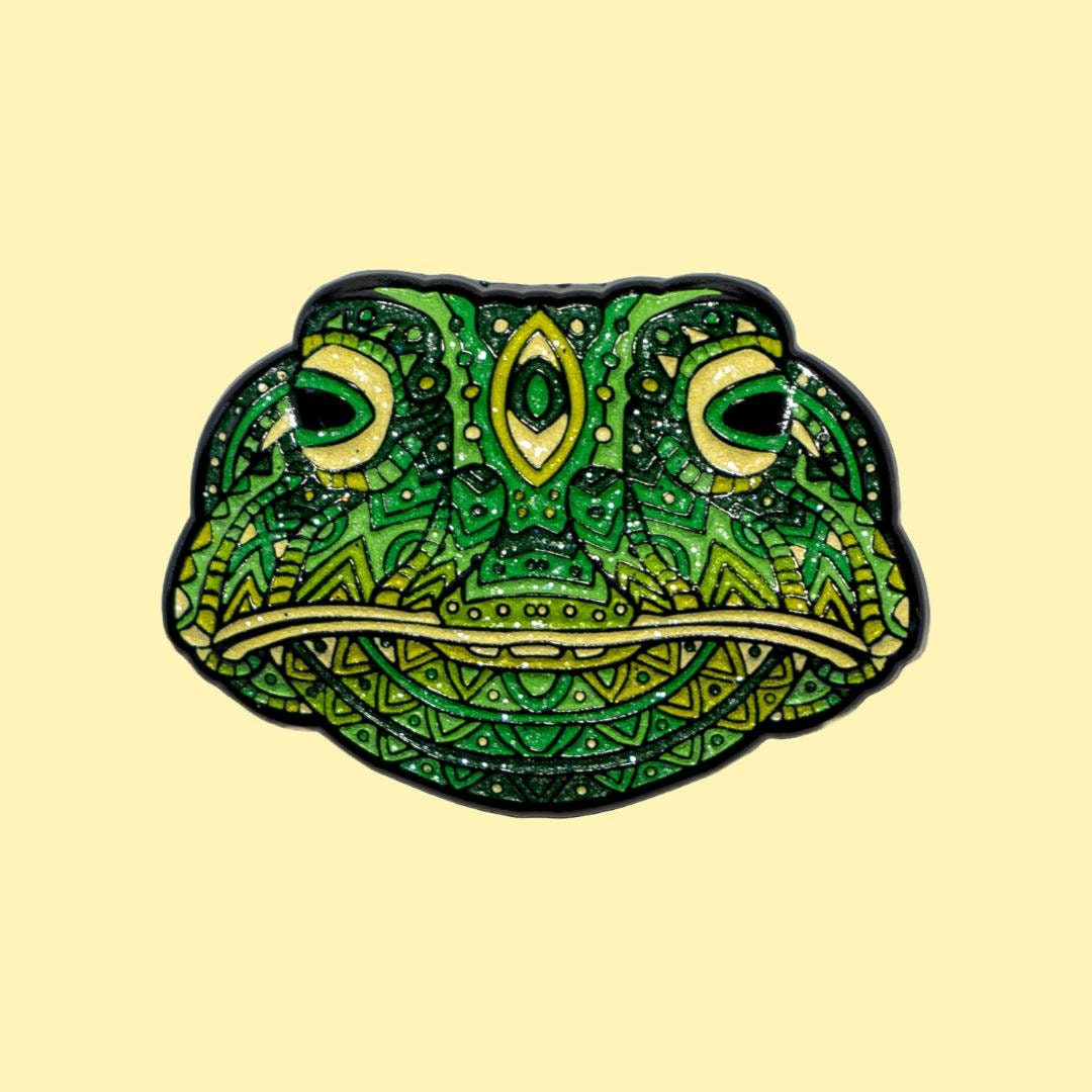 Shaman Toad 3D Enamel Pin - Spirit Animals Pins - Etsy