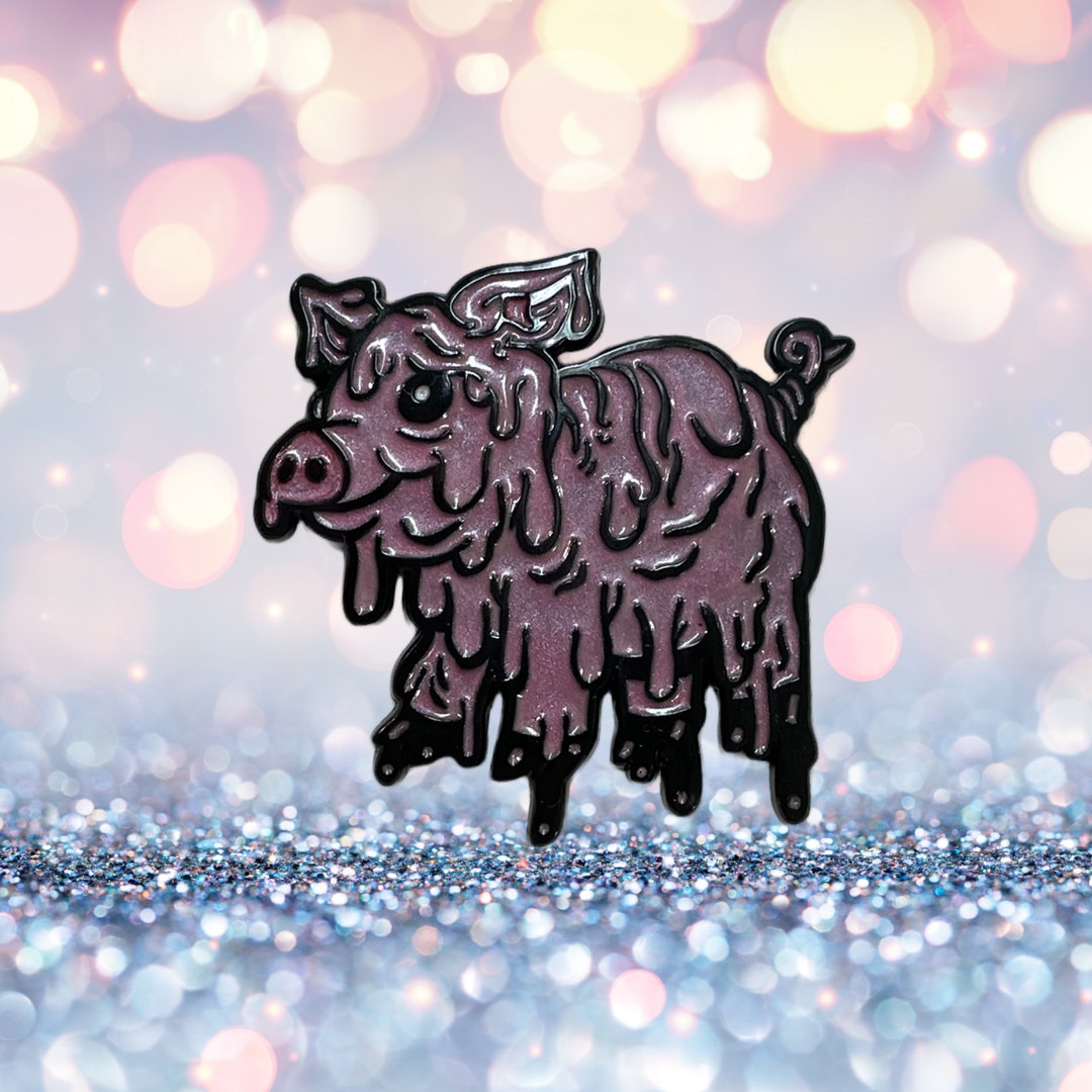 Melting Pig Farm Pin - Etsy