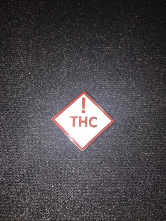 THC Warning Pin Recreational Marijuana | Etsy