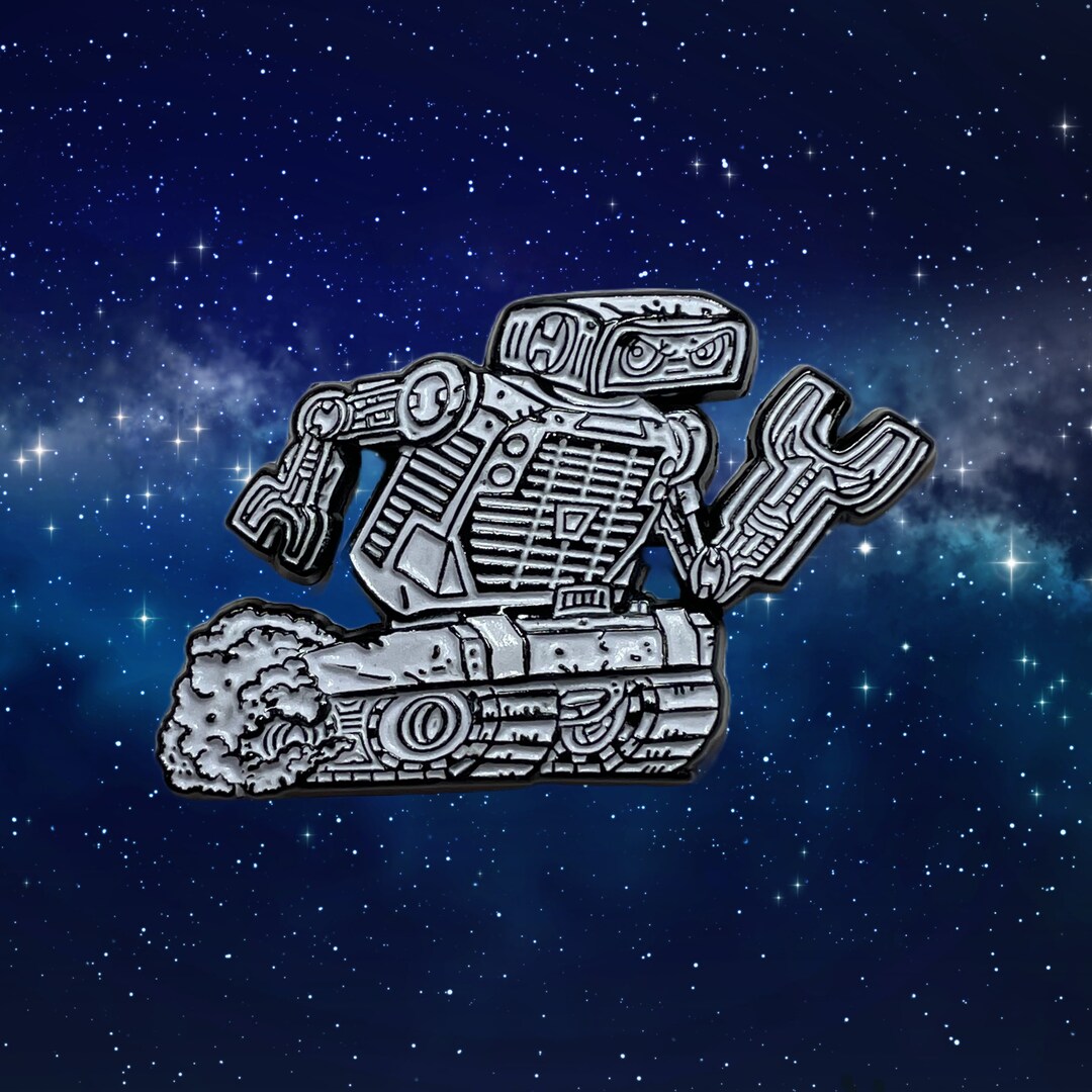 Robot Tread 3D Pin - Robo the Fan Twiddle Pin - Etsy