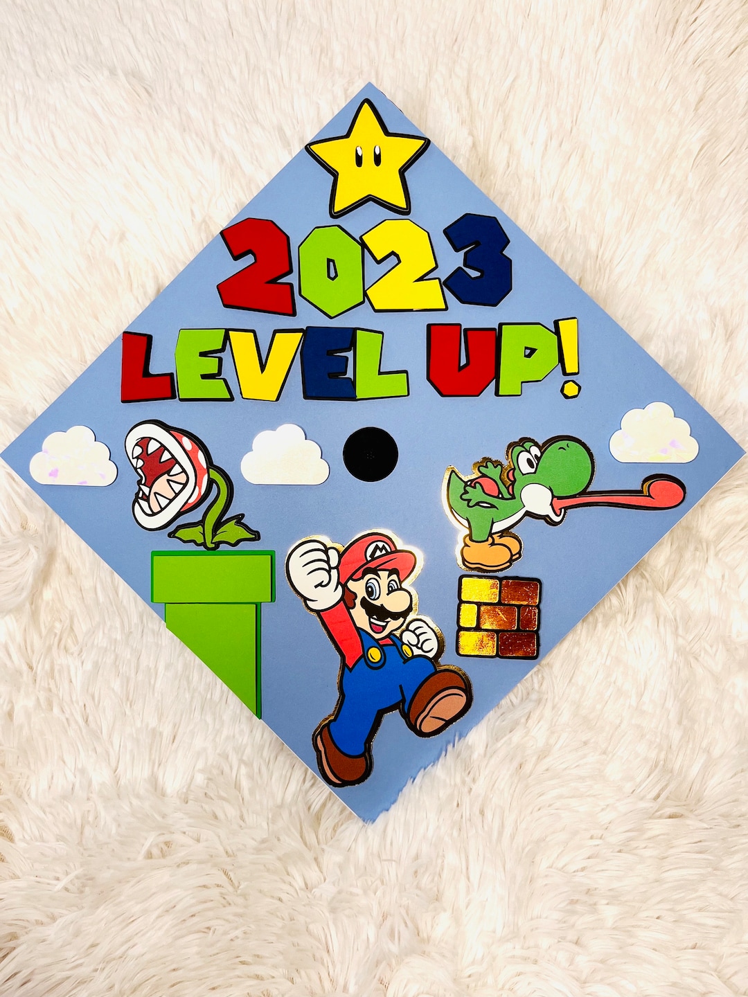 Mario Themed Graduation Cap (topper) - Etsy