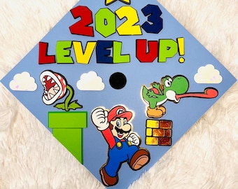 Customized Super Mario Graduation Cap, Super Mario-themed Graduation ...