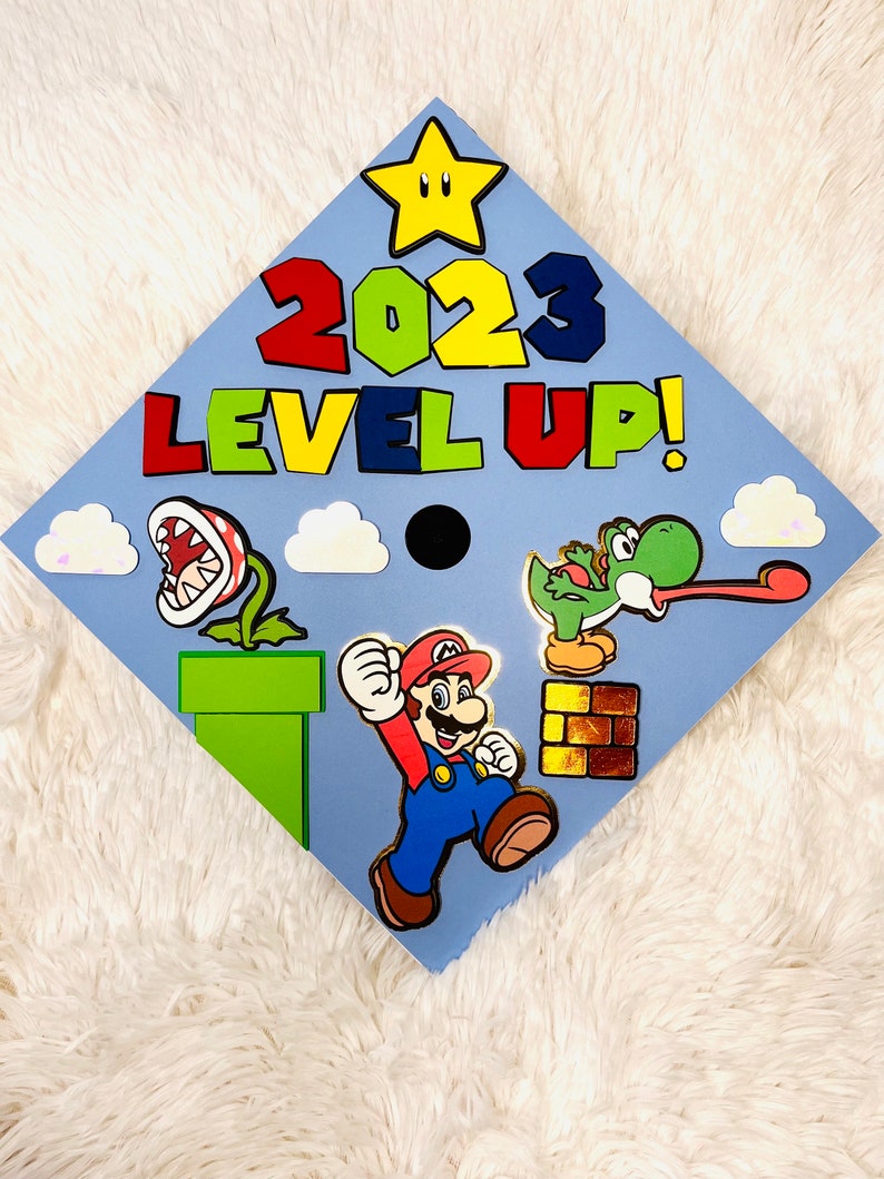 Mario Themed Graduation Cap (topper) - Etsy