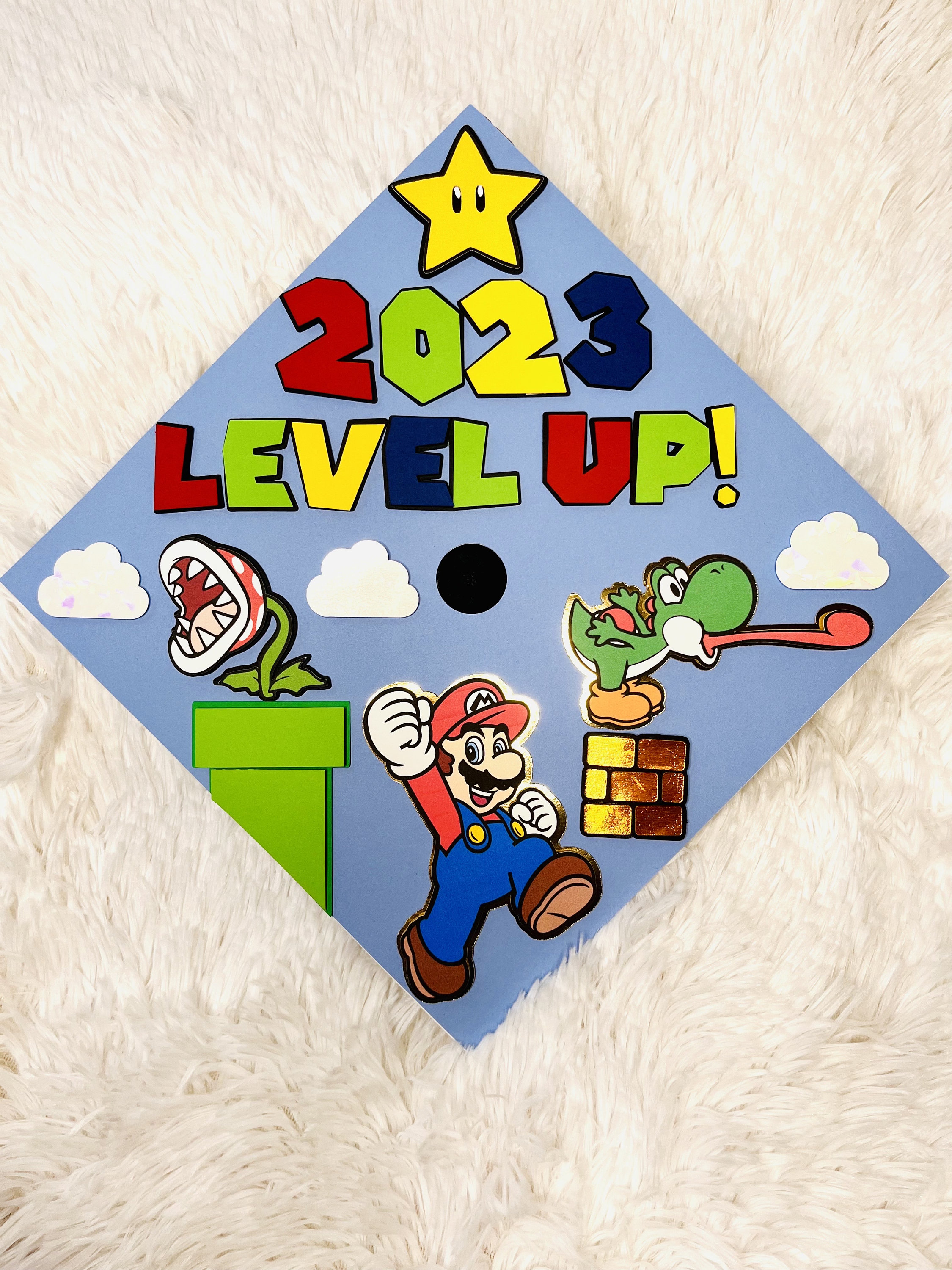 Mario Themed Graduation Cap (topper) - Etsy