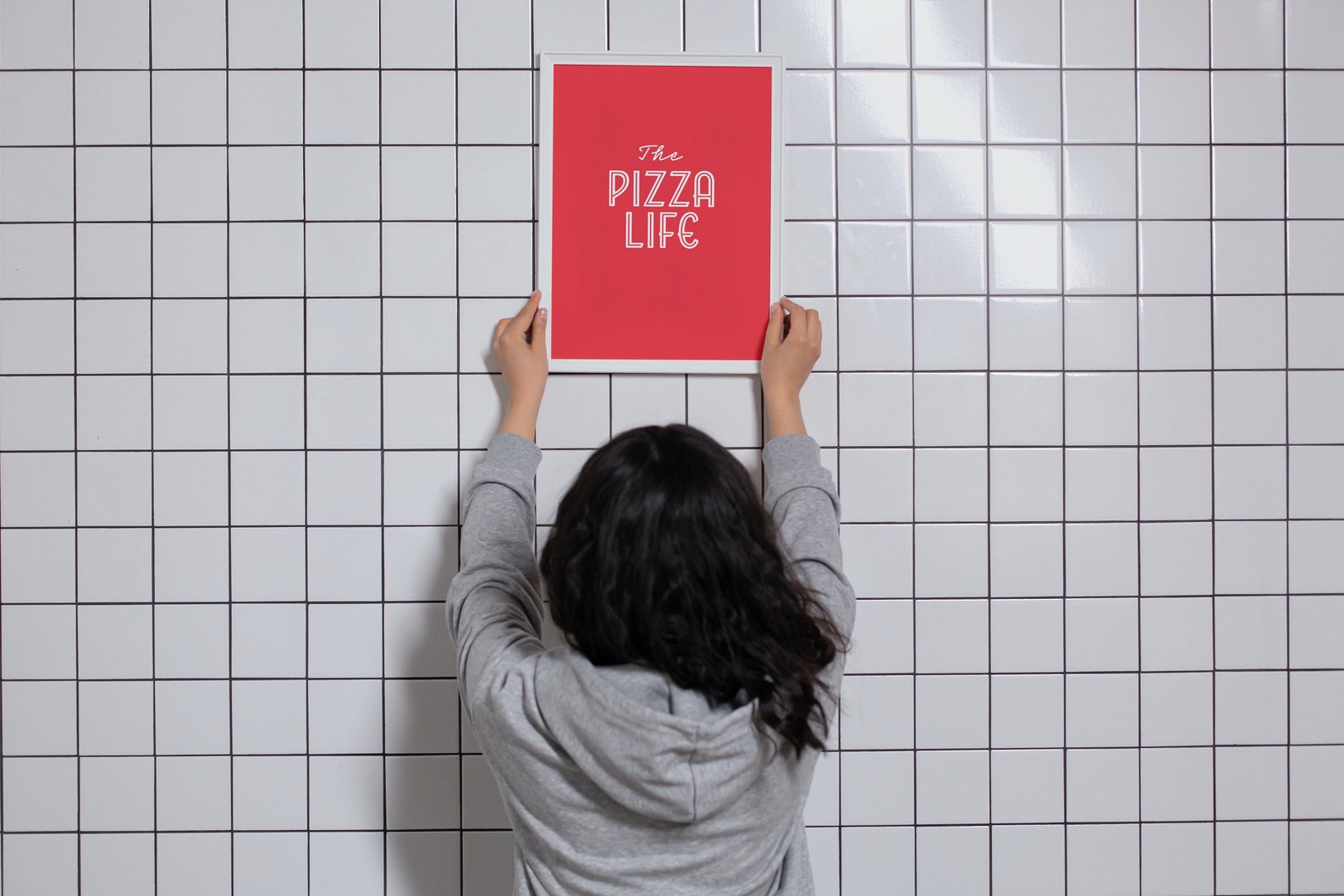 Pizza Life Poster, Kitchen Decor, Home Decor, Wall Decor, Food Print ...