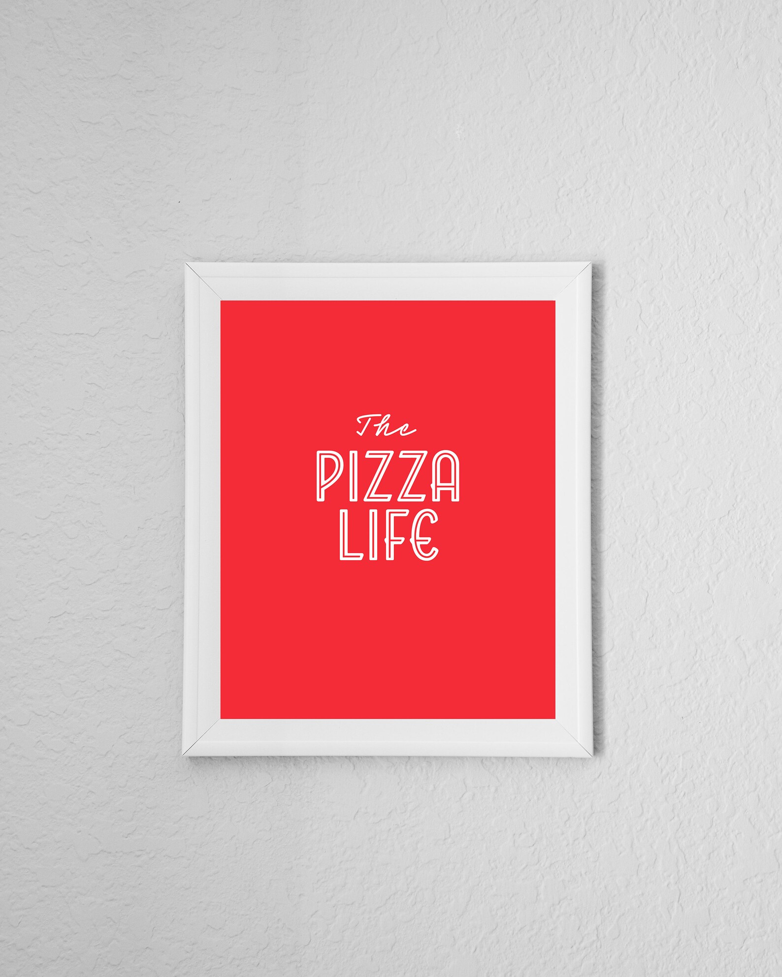 Pizza Life Poster, Kitchen Decor, Home Decor, Wall Decor, Food Print ...