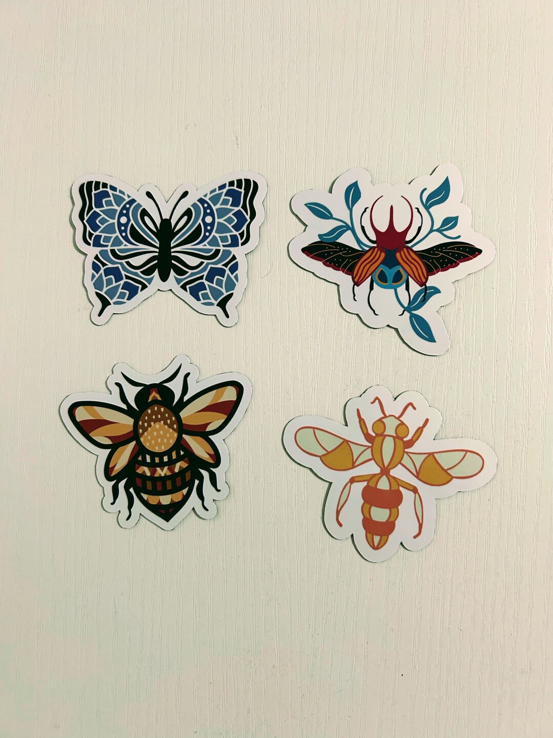 New Handmade Insect Magnets Set of Four - Etsy