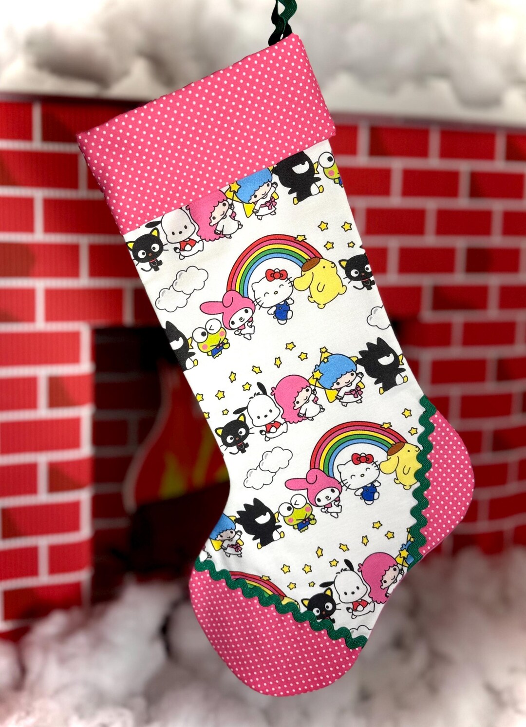 Sanrio Hello Kitty Holiday Stocking - Etsy