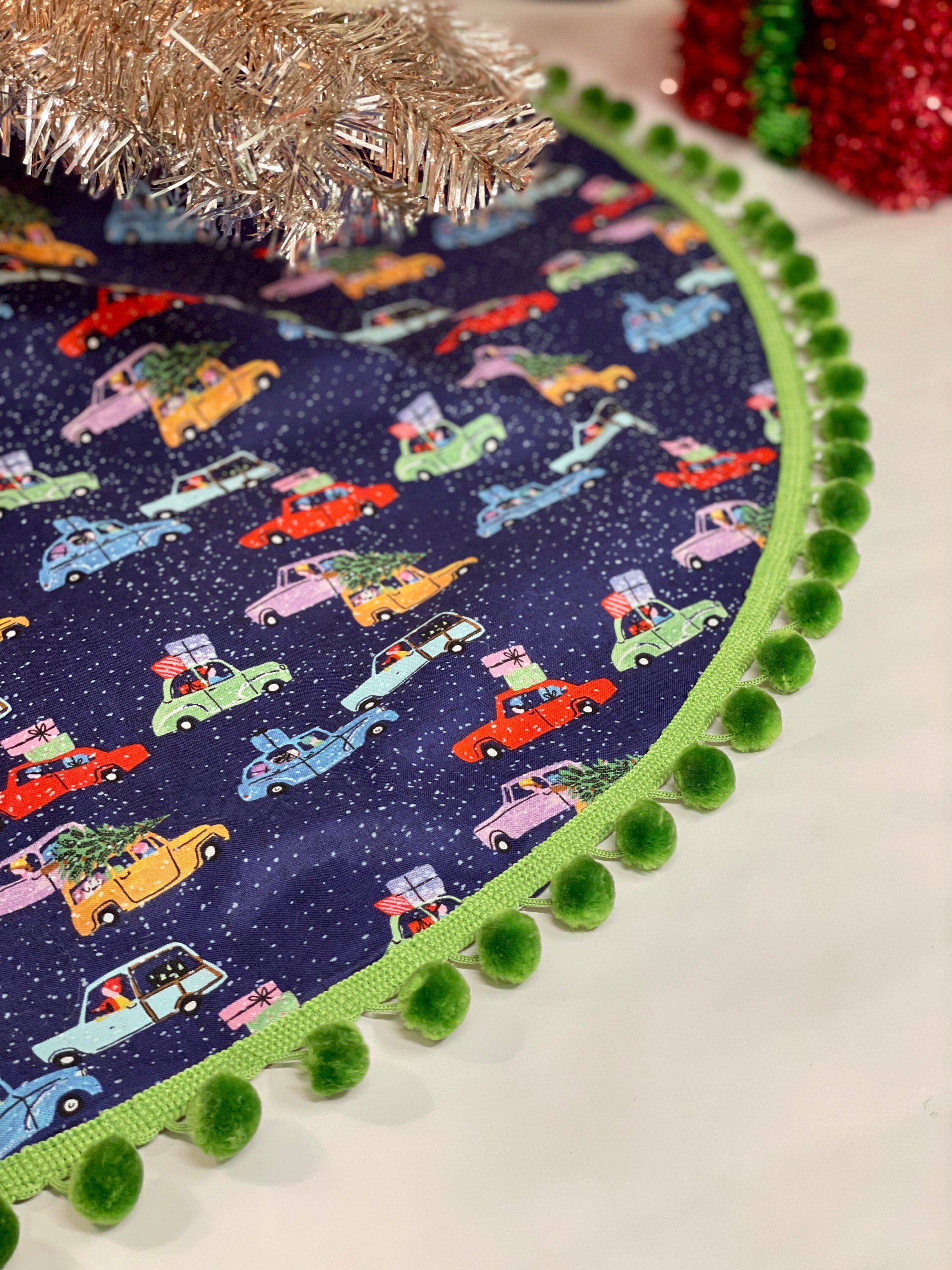 Retro Car Tree Skirt - Etsy