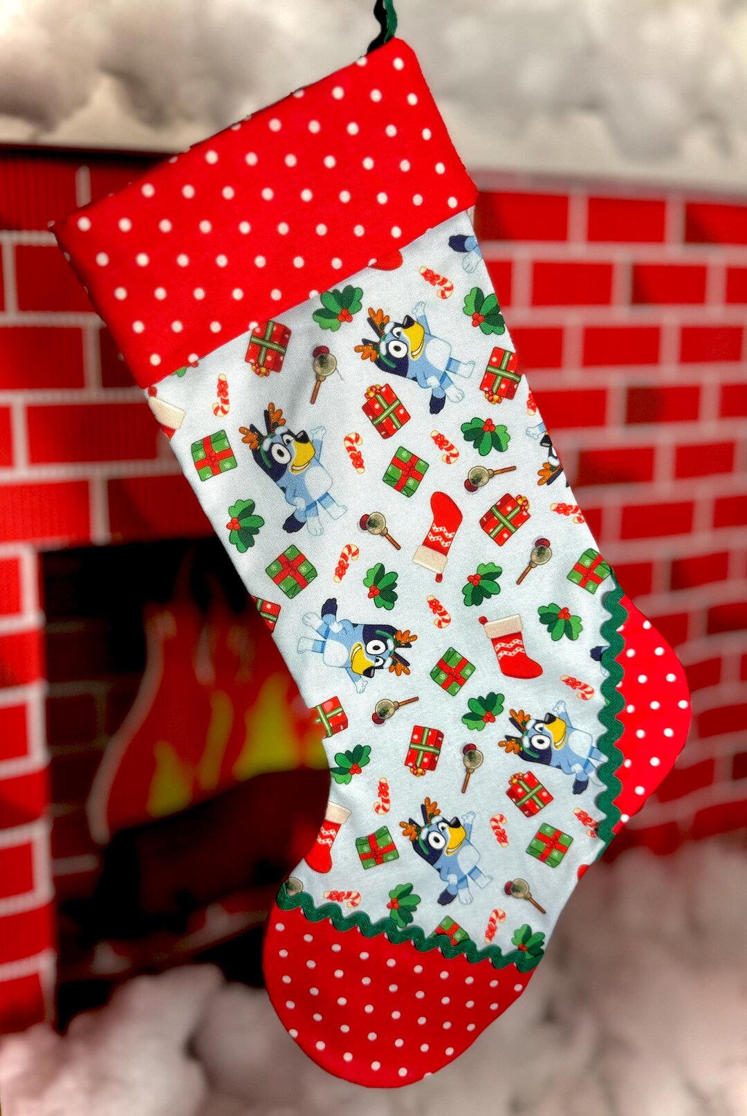 Bluey Christmas Holiday Stocking - Etsy