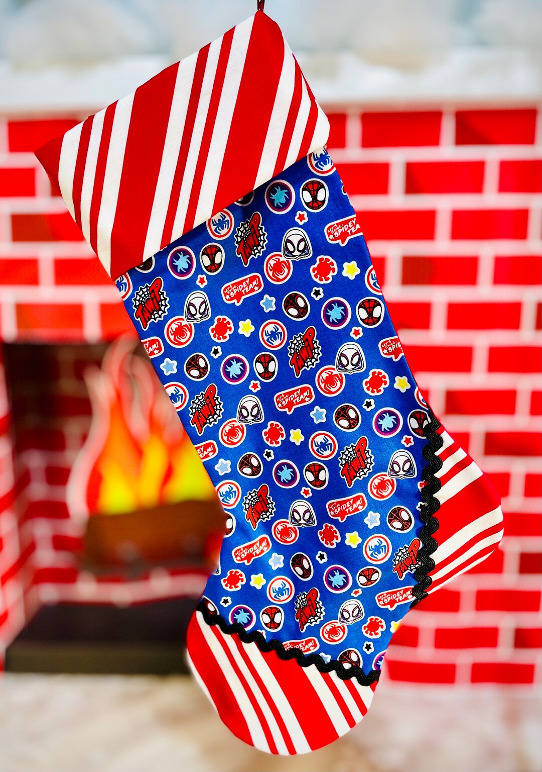 Spider-man Holiday Stocking - Etsy