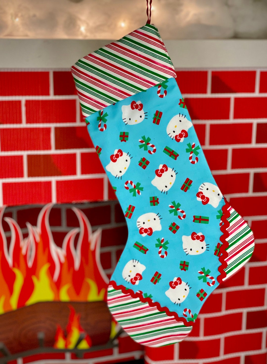 Hello Kitty Holiday Stocking - Etsy