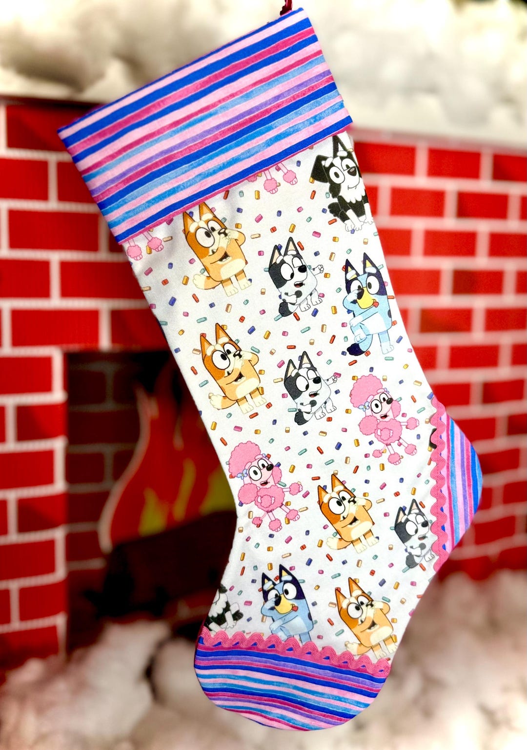 Bluey Christmas Holiday Stocking - Etsy