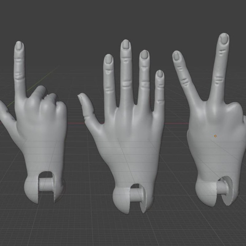 Doll Hands on Stl - Etsy