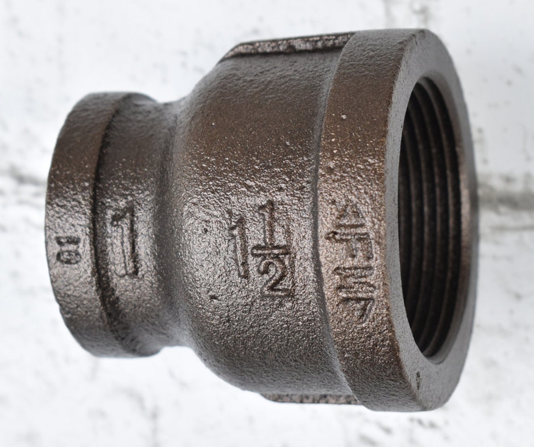 Pipe Reducer Coupling 1 Inch X 1 1/2 Inch, Custom Powder Coated - Etsy