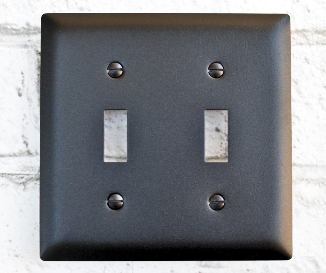 Stainless Steel Toggle Switch Wall Plate 2 Toggle Switch Plate, Custom ...