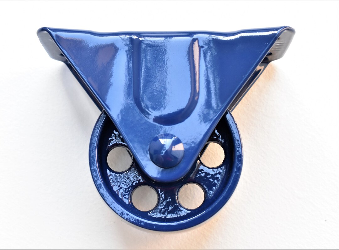 Cast Iron Rigid Caster Wheel 3 Inch, Custom Powder Coated - Etsy