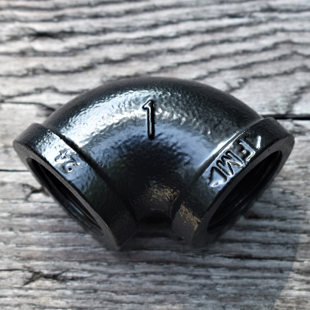 Pipe Elbow 90 Degree 1 Inch Pipe Fitting Black Malleable - Etsy