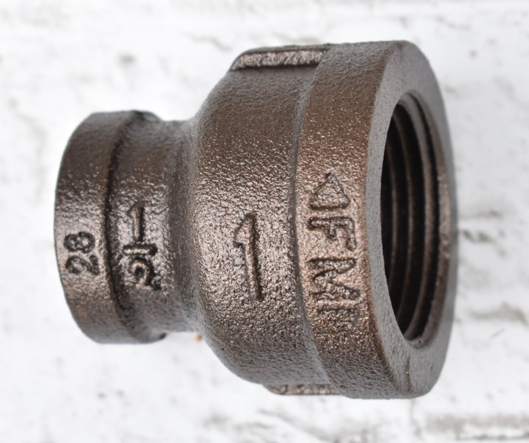 Pipe Reducer Coupling 1/2 Inch X 1 Inch, Custom Powder Coated - Etsy
