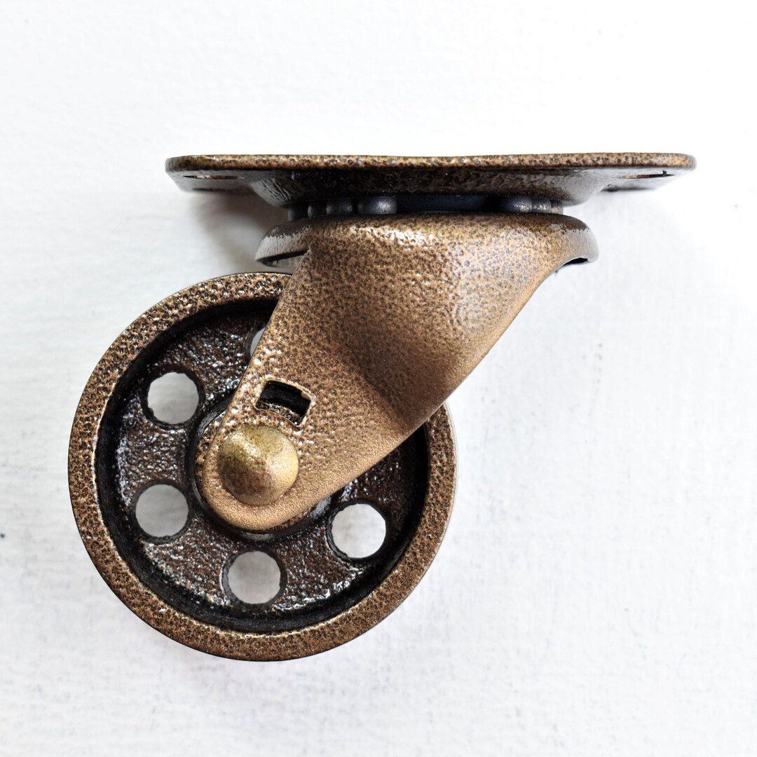 Cast Iron Swivel Caster Wheel 2 Inch, Custom Powder Coated - Etsy