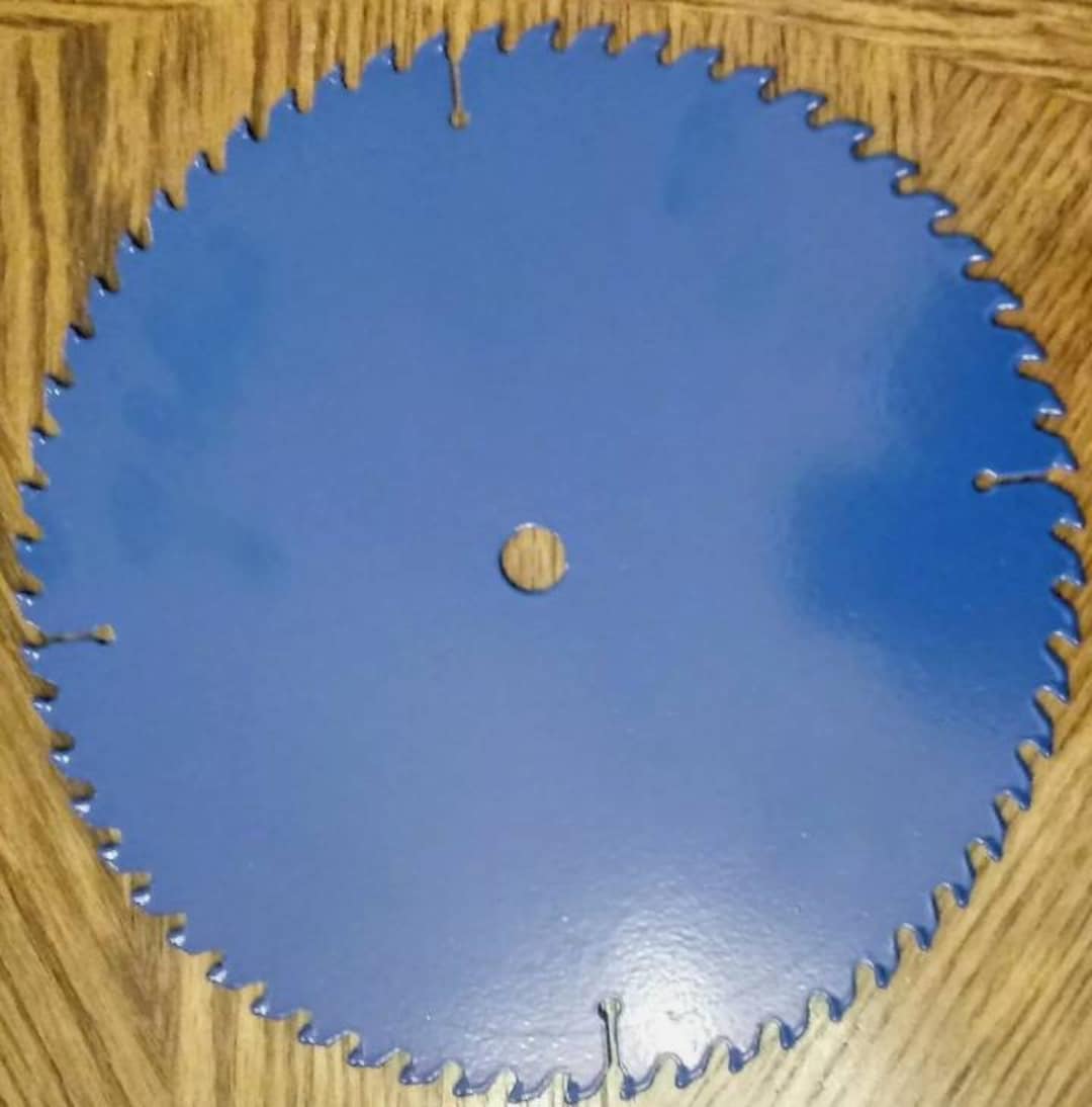 Decorative Saw Blade Blue 10, Saw Blade, Wall Decor, Art, Wall Art - Etsy