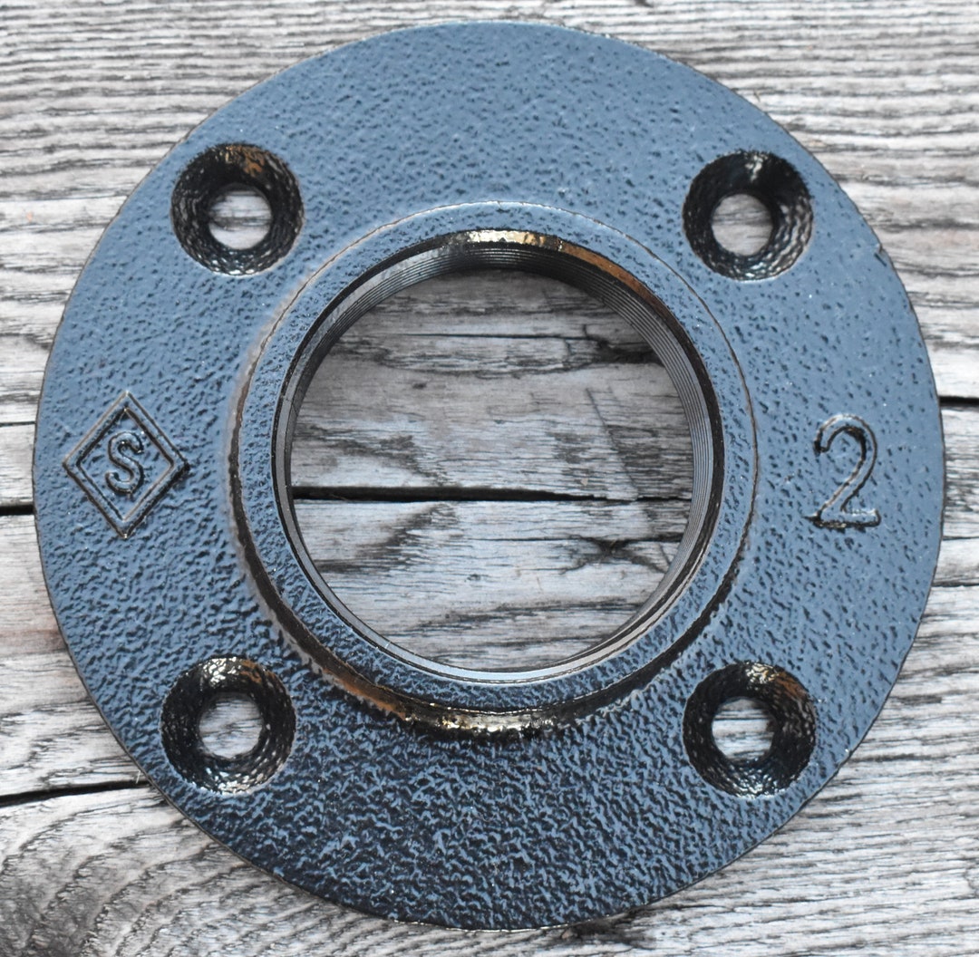 Pipe Floor Flange 2 Inch Pipe Fitting, Custom Powder Coated - Etsy