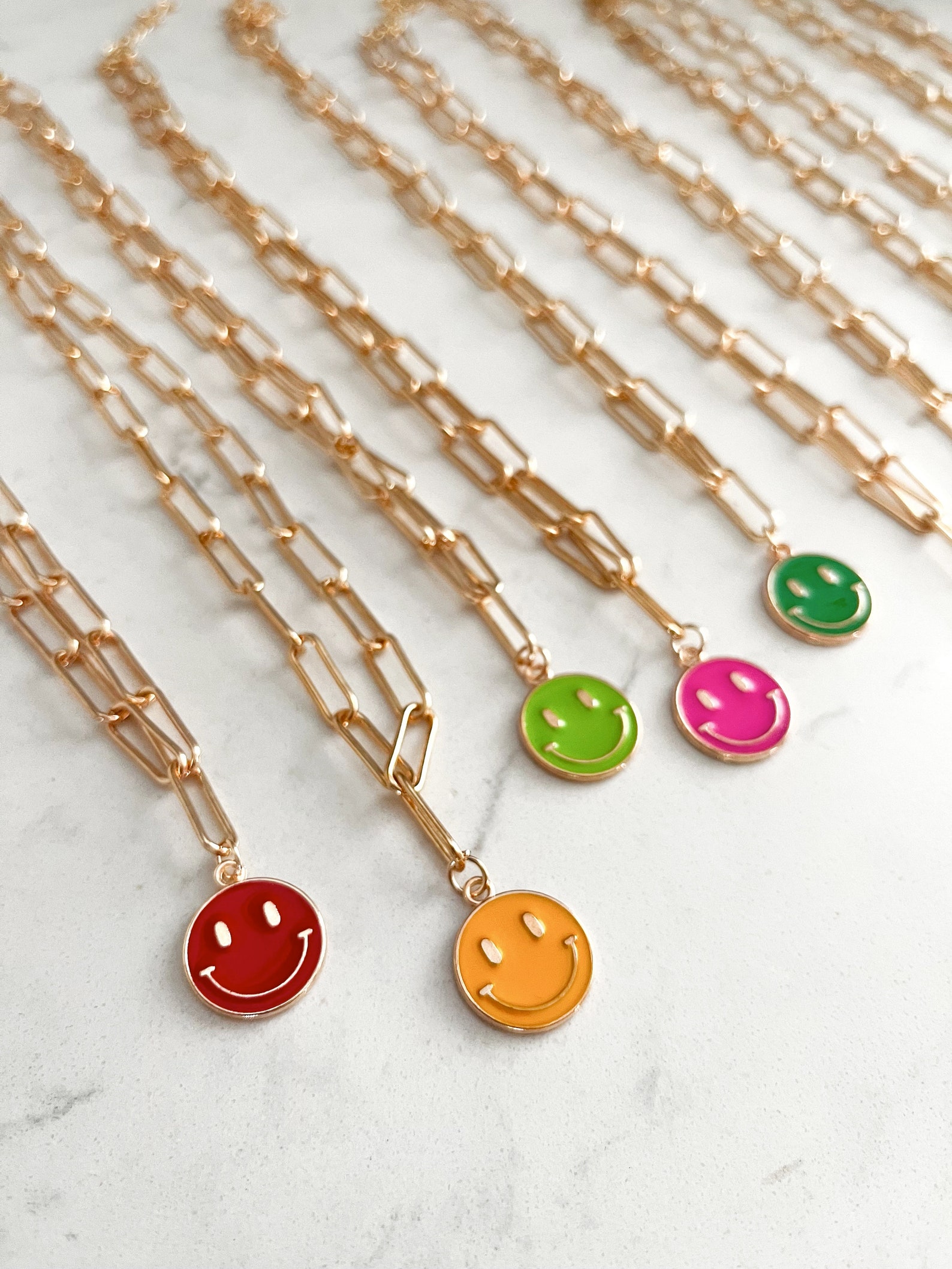 Kids & Adult Smiley Face Paperclip Necklace - Etsy