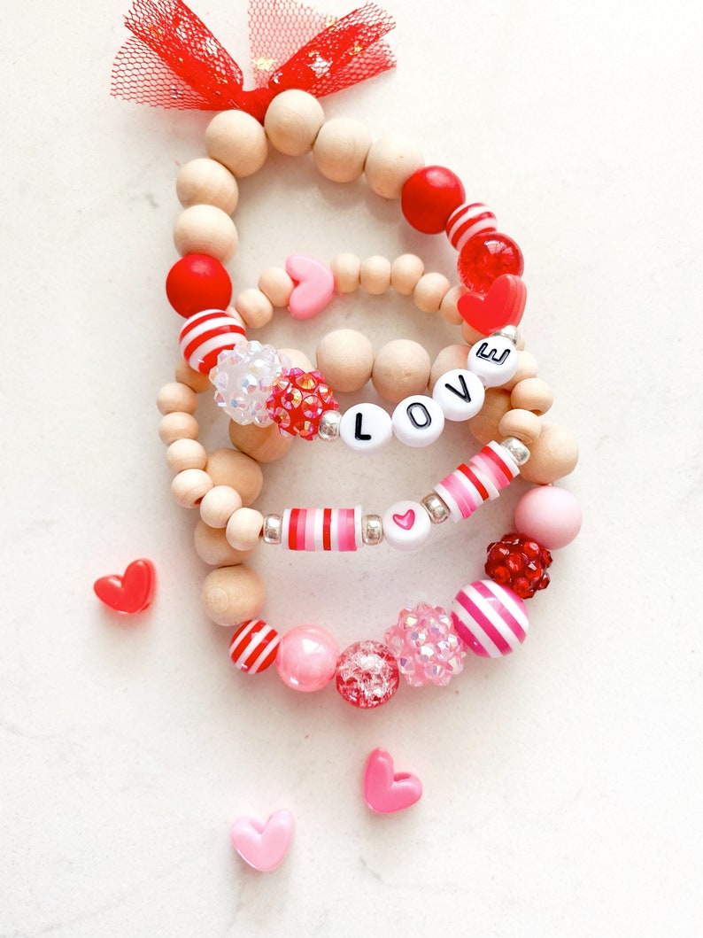 Valentines Day Bracelet Arm Stack - Etsy